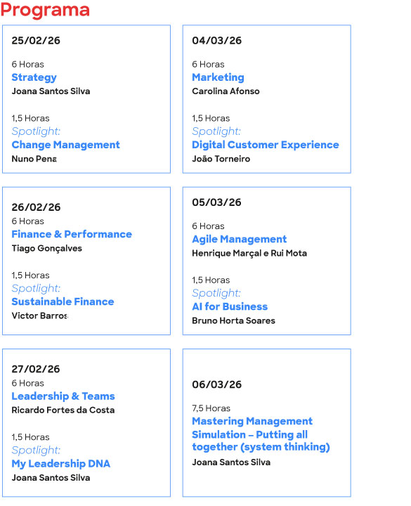 Mastering Management - ISEG Executive Education